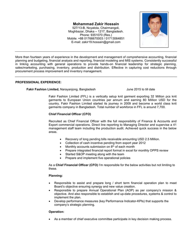 CV-Zakir | PDF