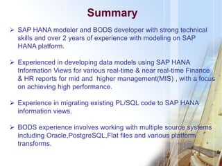 Upamanyu_Mukherjee_SAP_HANA_resume | PPT