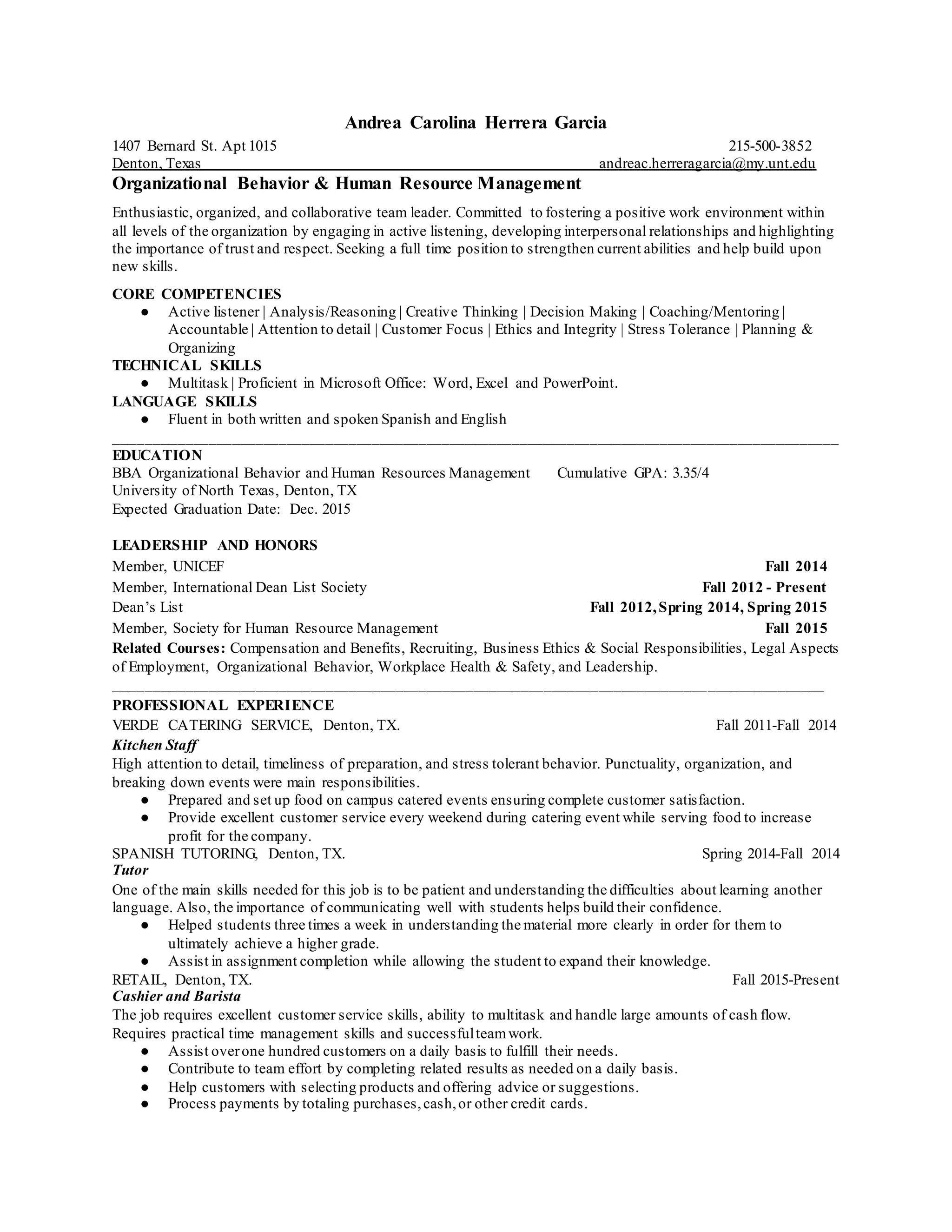 Resume (Newest) | DOCX