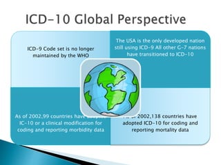 ICD 10 implementation | PPTX | Infectious Diseases | Diseases and ...