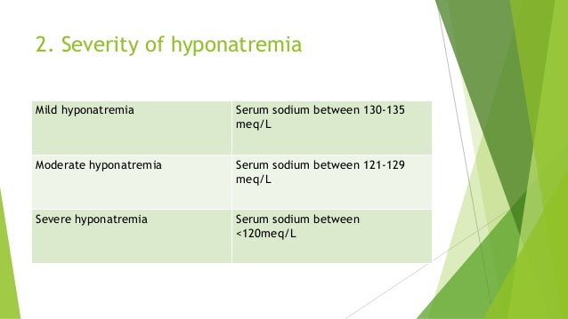 hyponatremia -my prensentation