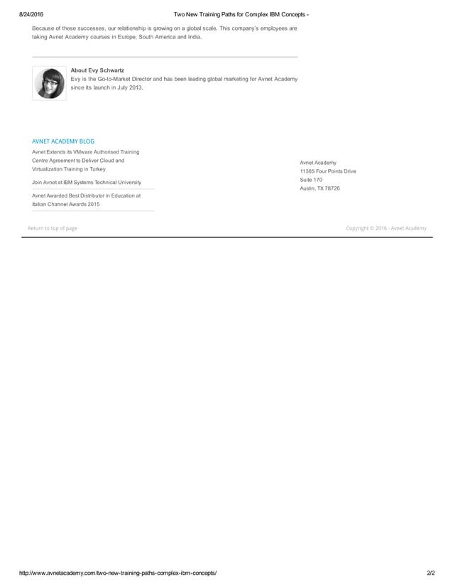 Training Paths for Complex IBM Concepts | PDF