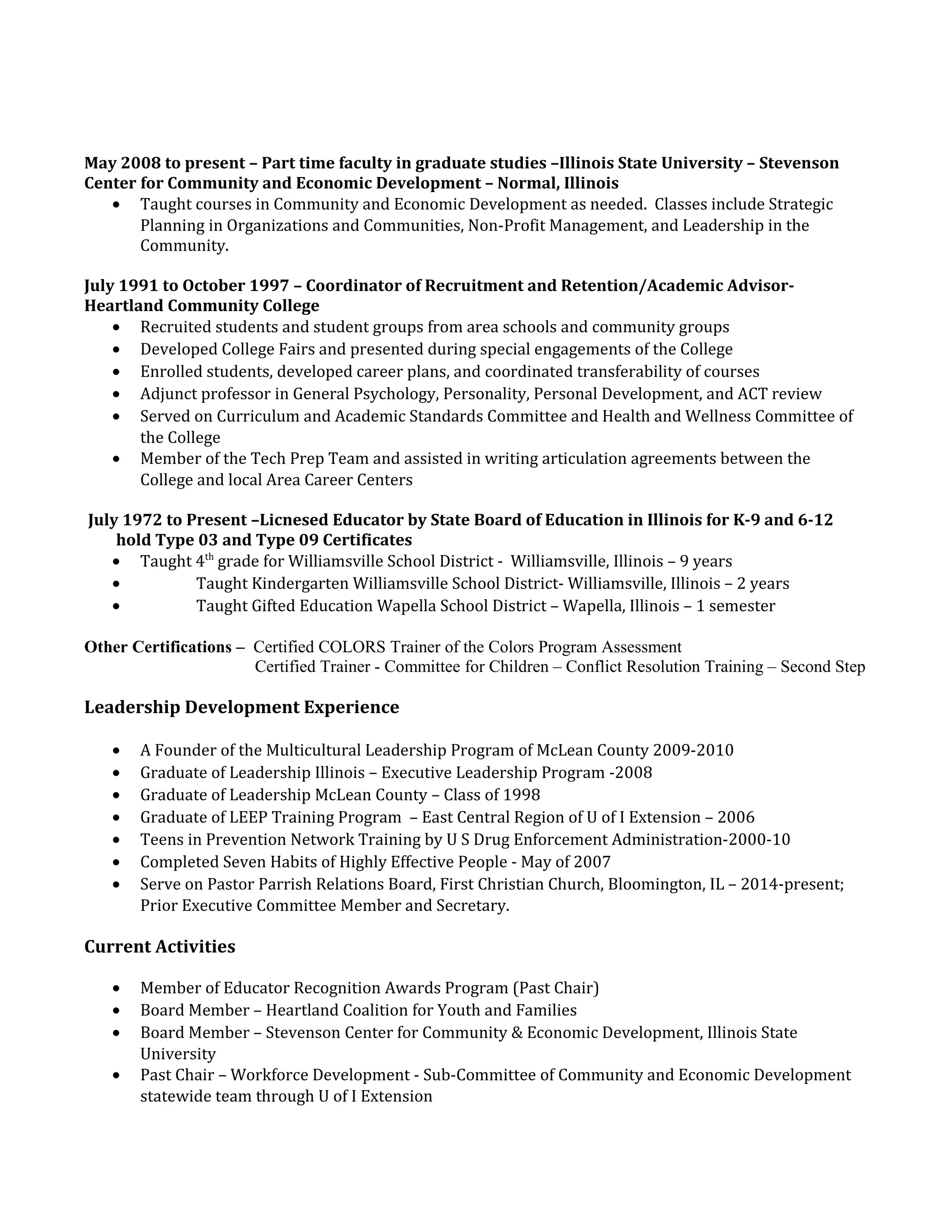 Susan J Bandy - resume | DOC