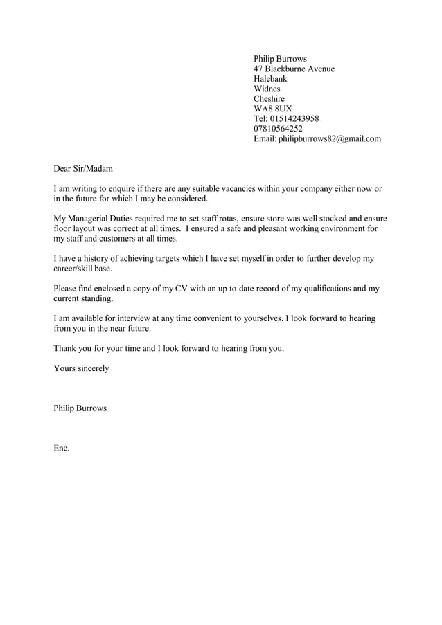 philip burrows spec letter new 2012 | DOC
