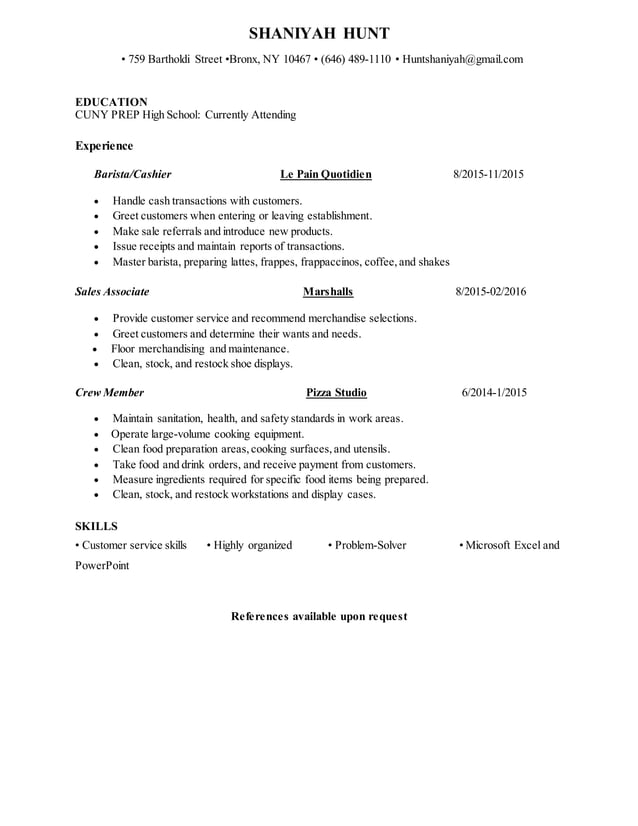 S.Hunt Resume 2016 | PDF