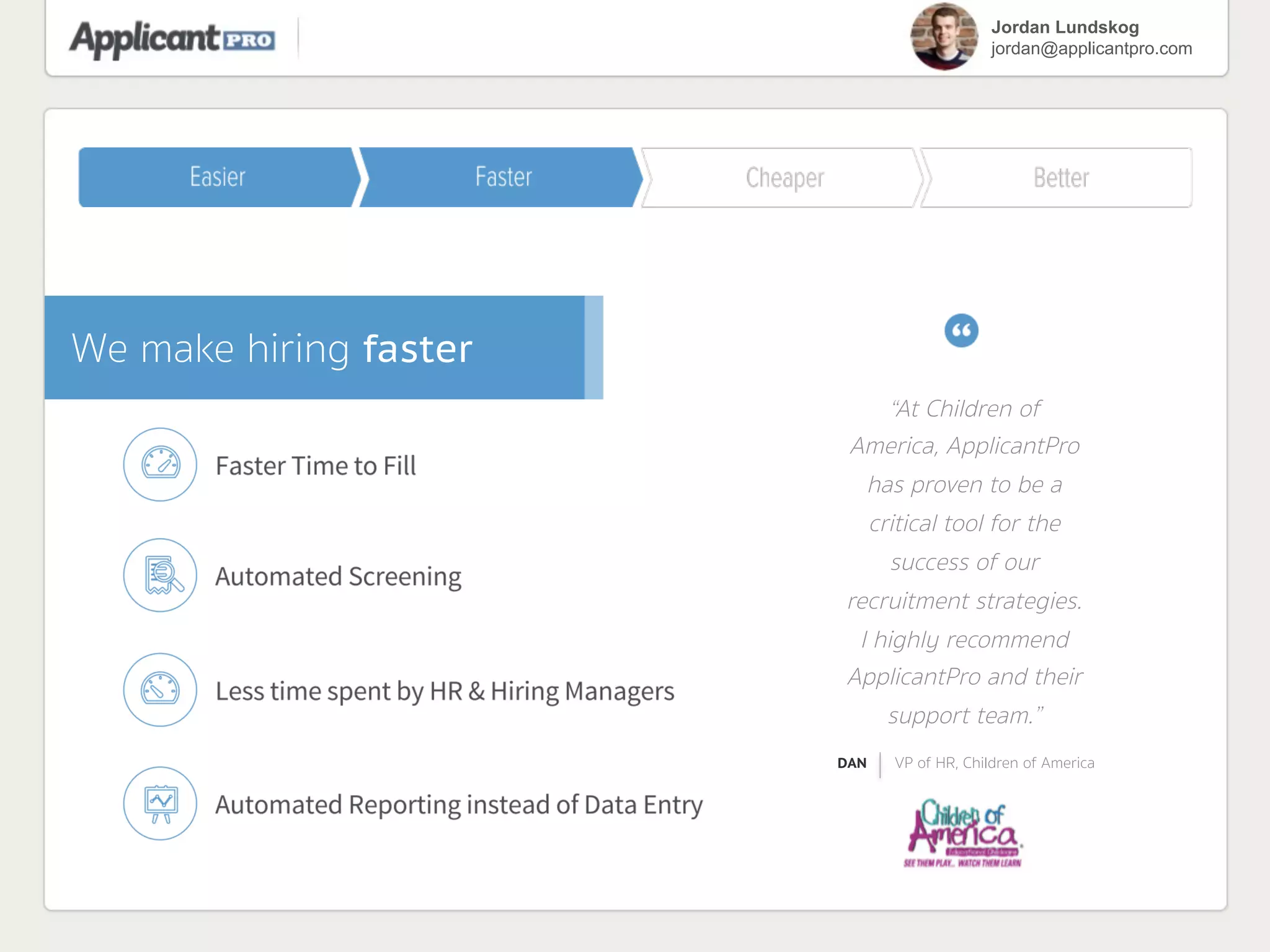 ApplicantPro ATS Overview | PDF