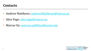 Blackboard vuw store