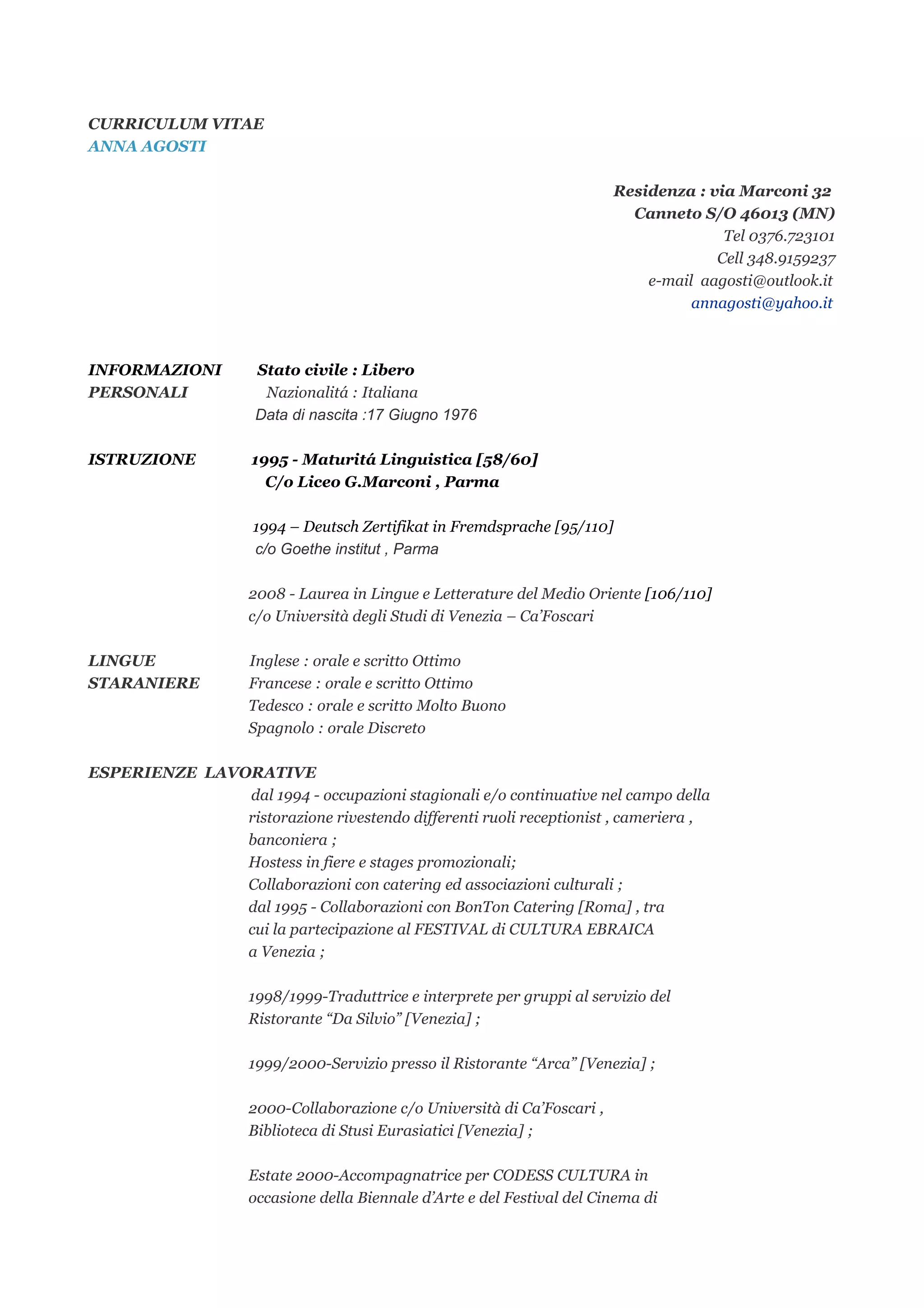 CURRICULUM VITAE | PDF