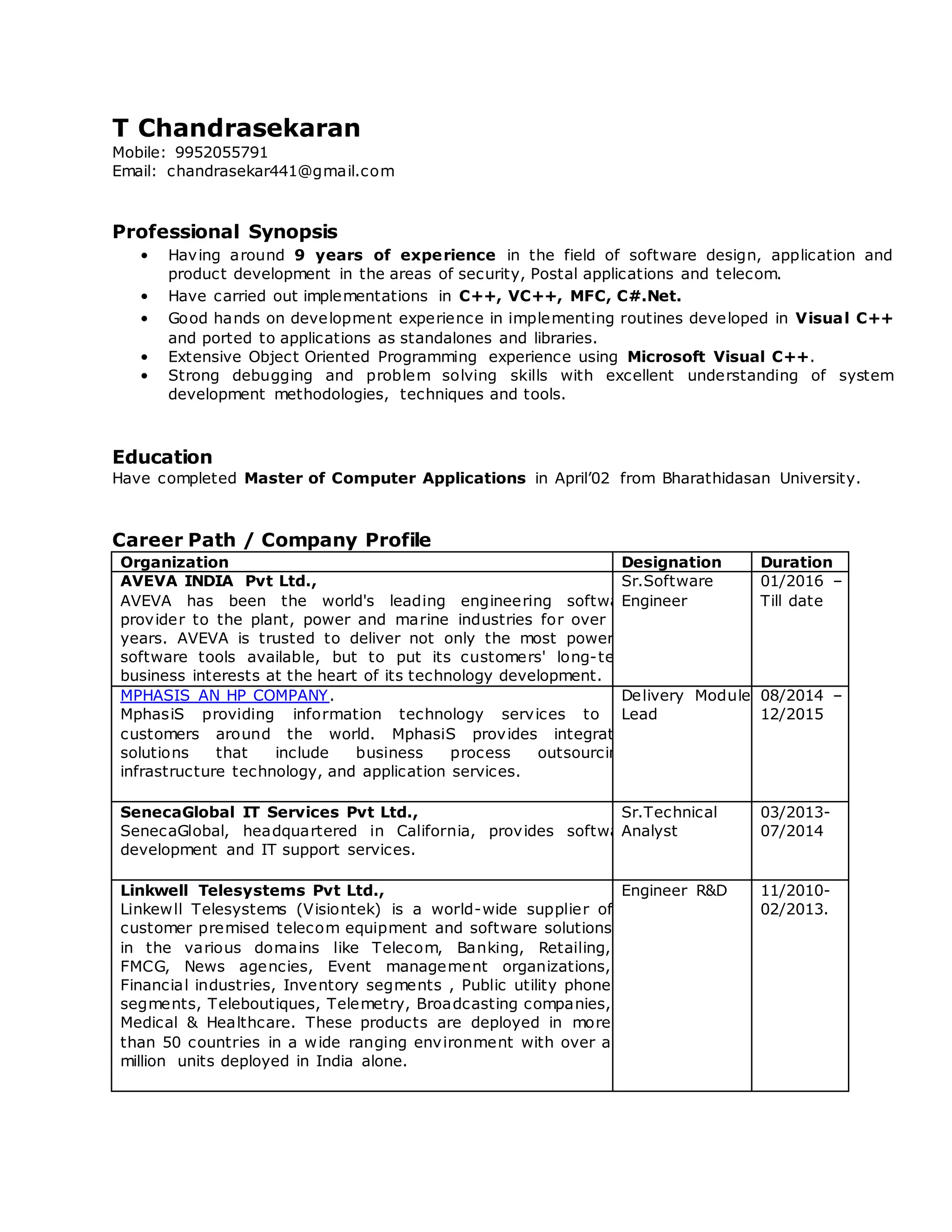 Resume | DOCX | Computer Software and Applications | Computing