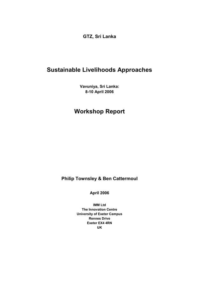 Sustainable_Livelihoods_Approach_-_GTZ_NRP_Workshop_Report_Issue_GTZ ...
