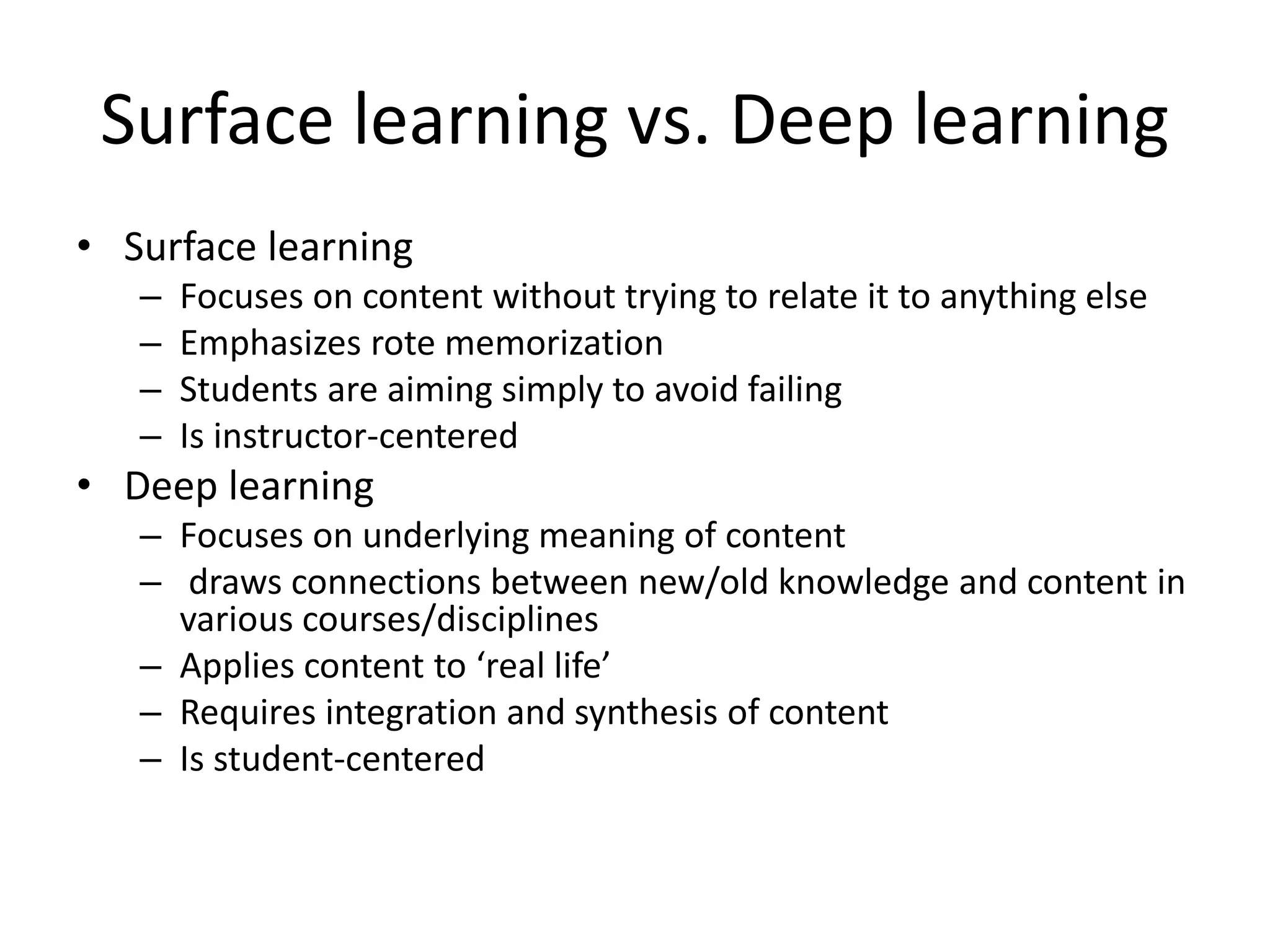 Blending Pedagogy and Technology for Deep Learning | PPTX