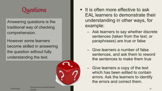 Helping EAL Readers | PPTX | Educational Assessment | Education