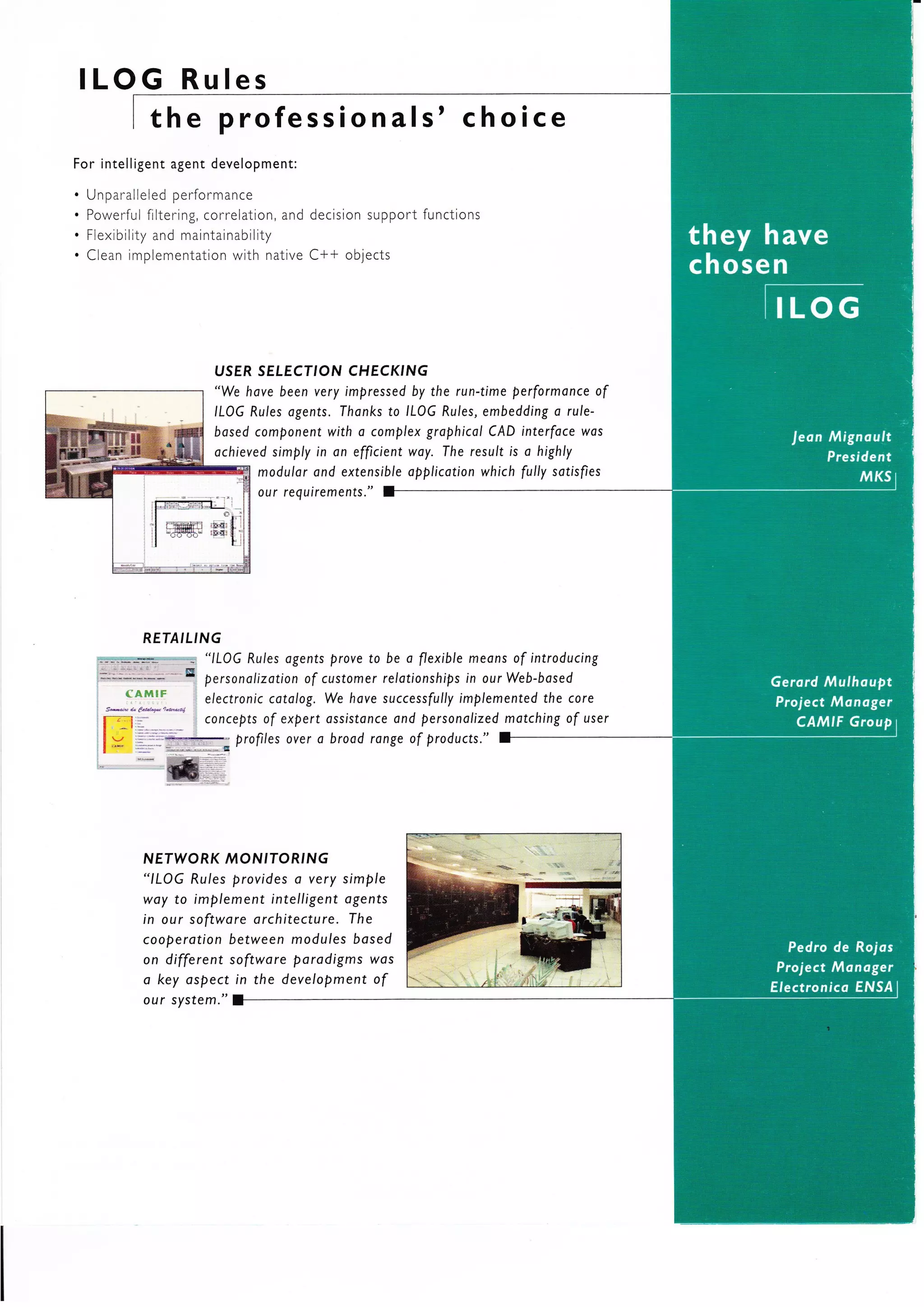1996 ILOG Rules datasheet | PDF