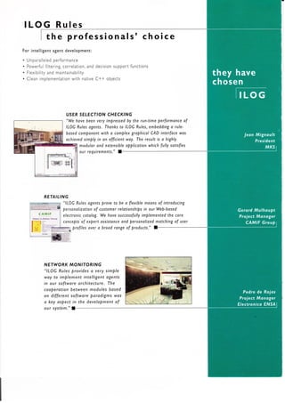 1996 ILOG Rules datasheet | PDF