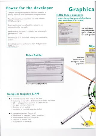 1996 ILOG Rules datasheet | PDF