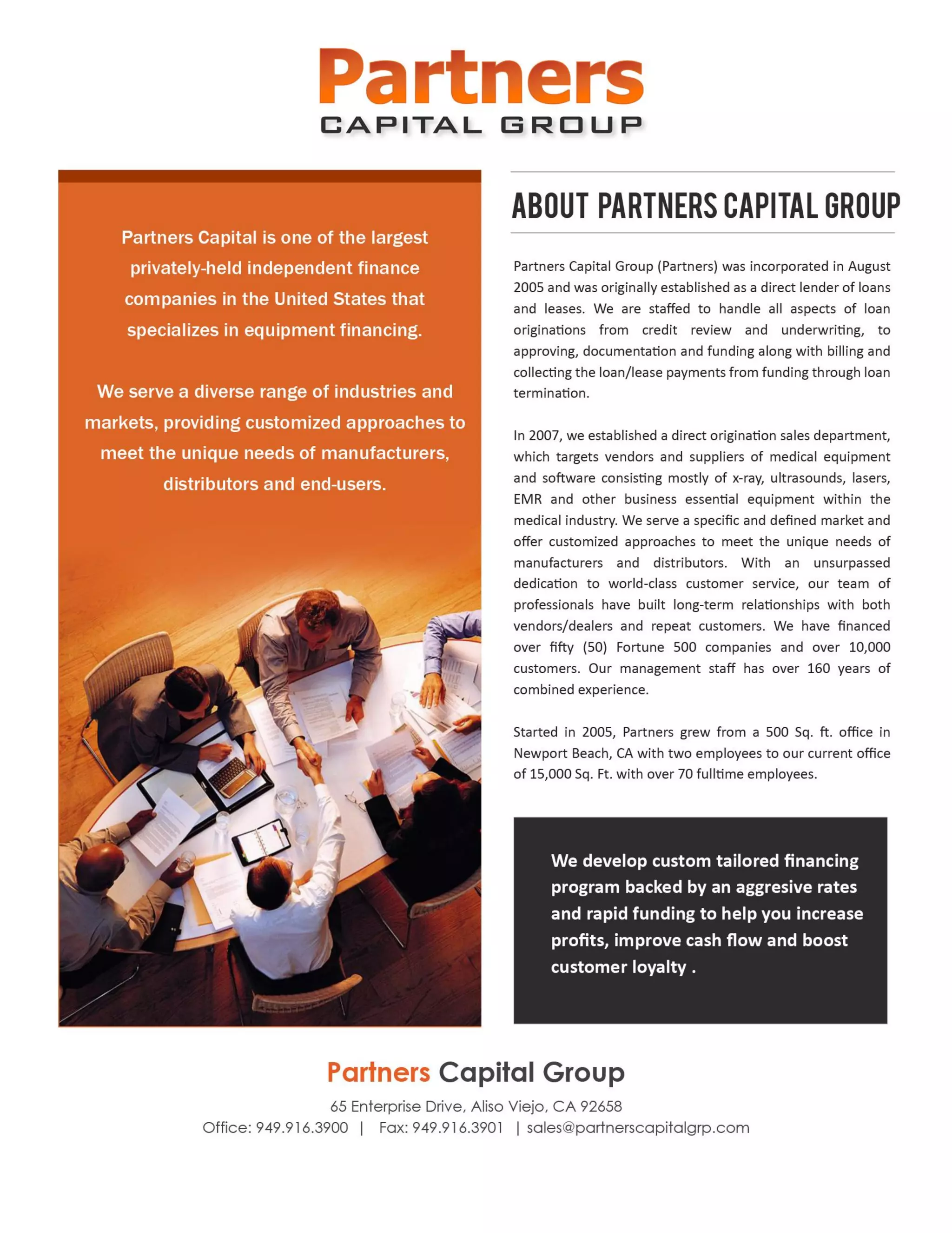 Partners Capital Vendor Presentation | PDF