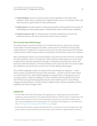 The Forrester Wave: E-Ssignatures, Q2 2013 | PDF