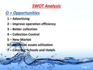 Plant Water SWOT analysis | PPTX