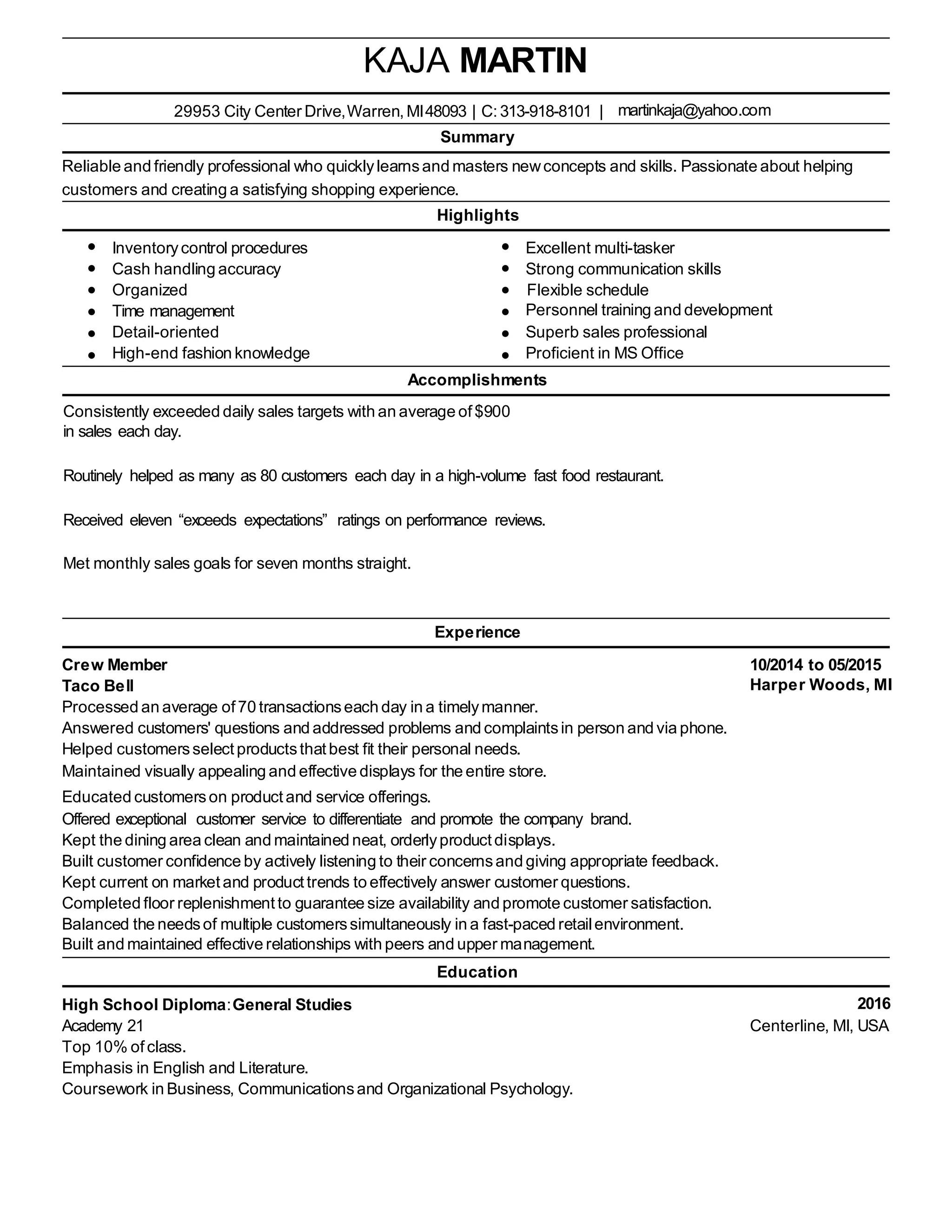 Kaja Martin Resume (3) | DOCX