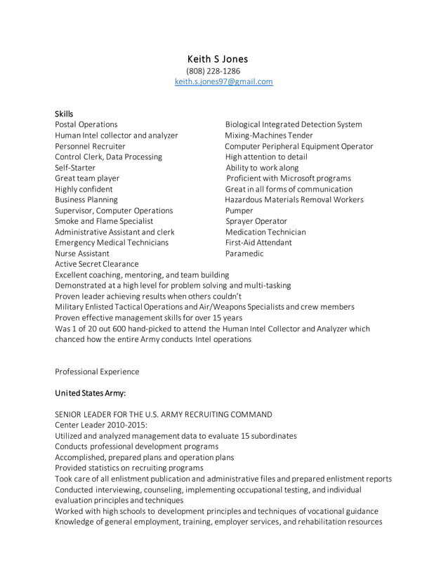 RESUME JONES 2016 | PDF