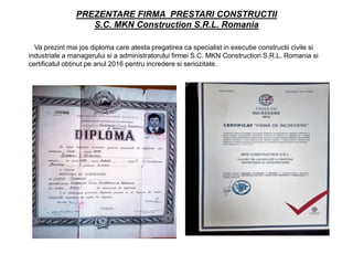 PREZENTARE FIRMA PRESTARI CONSTRUCTII | PPTX