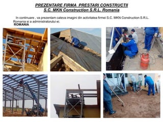 PREZENTARE FIRMA PRESTARI CONSTRUCTII | PPTX