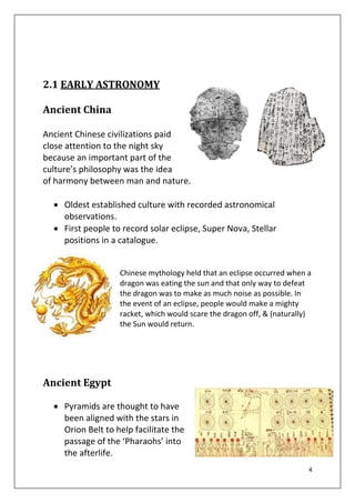 Early Astronomy Civilizations