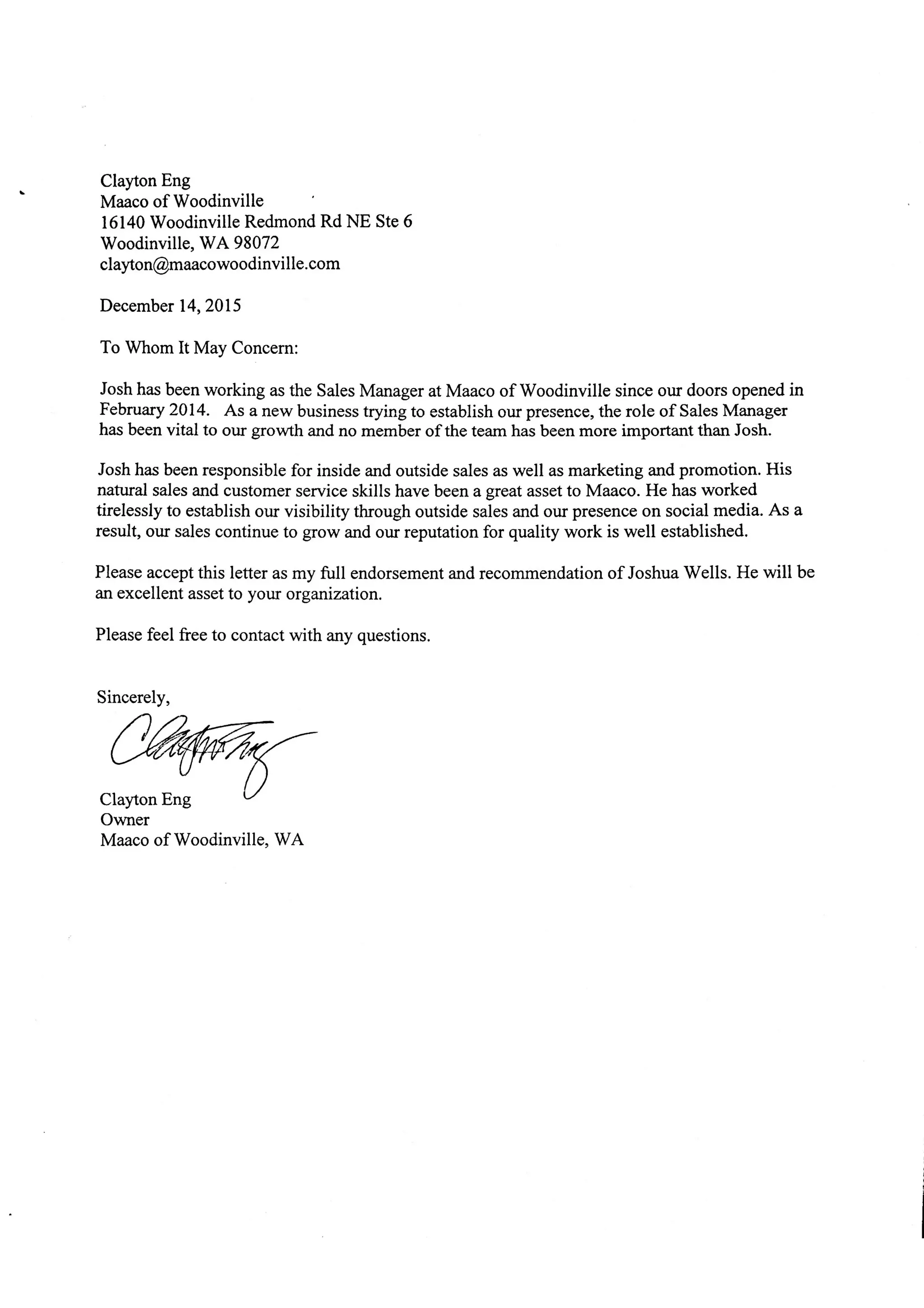 Recommendation Letter | PDF