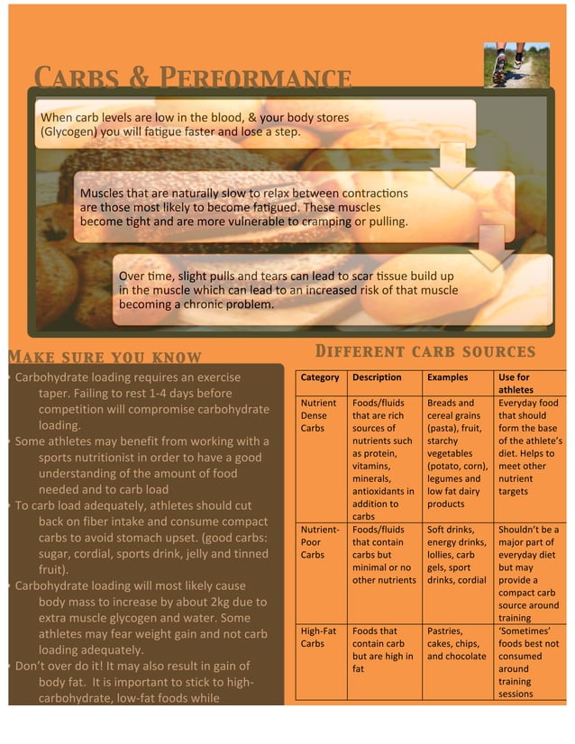 Carbohydrates and Performance | PDF