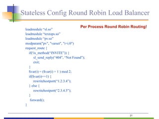 Kamailio - Load Balancing Load Balancers | PDF