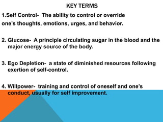 SELF CONTROL PP PRESENTATION | PPTX