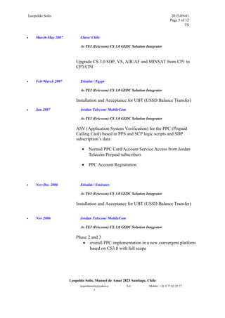 CV_Jul_2015 | DOC | Telecommunications Industry | Industries