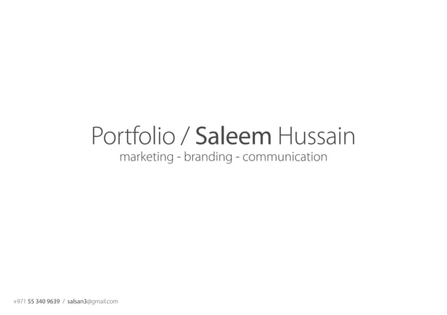 Saleem-Presentation-Portfolio-resized | PPT