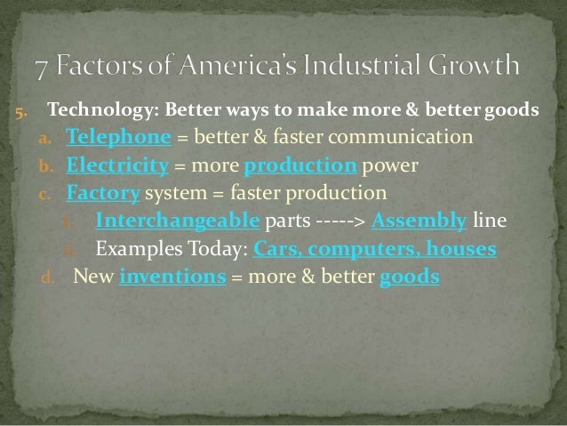 7 Factors of Industrilization