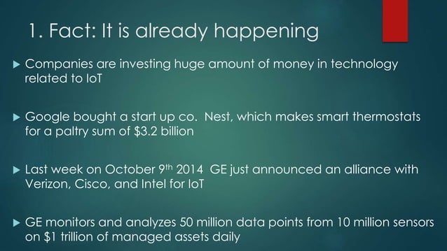 7 facts, fictions and predictions about the Internet of Things (IoT) | PPT
