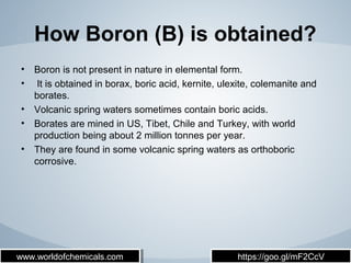 7 facts that you should know about boron | PPT