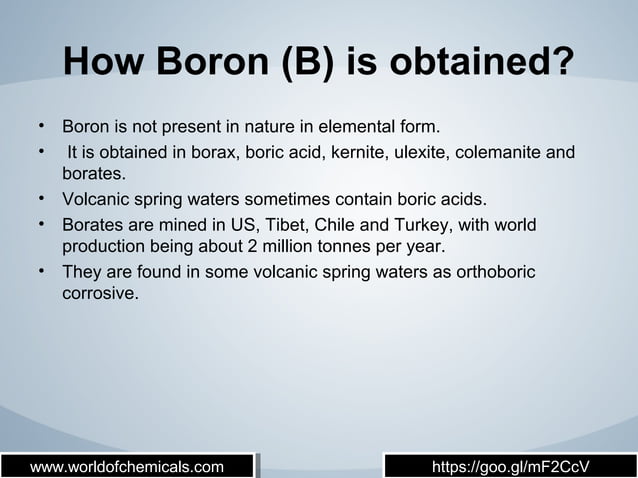 7 facts that you should know about boron | PPT