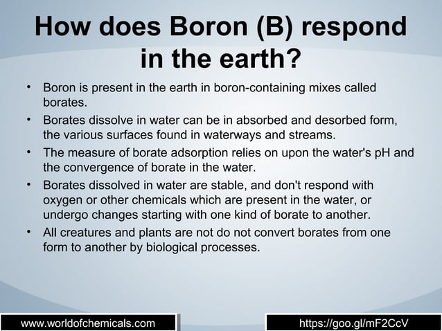 7 facts that you should know about boron | PPT | Free Download