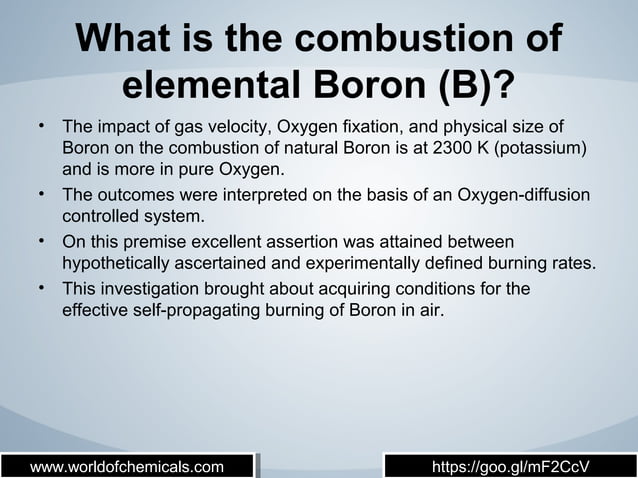 7 facts that you should know about boron | PPT | Free Download