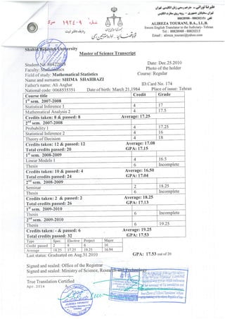 Masters documents | PDF