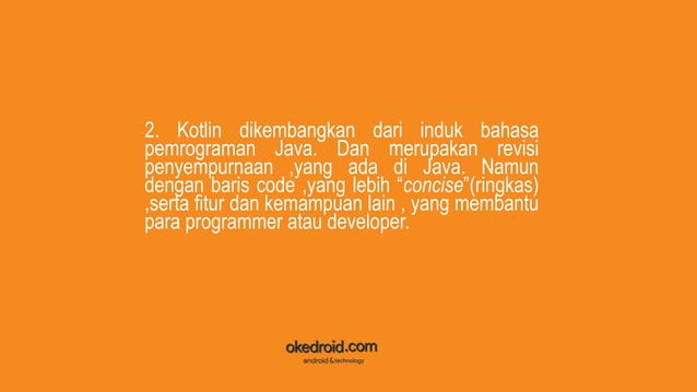 7 fakta tentang bahasa pemrograman kotlin | PPT