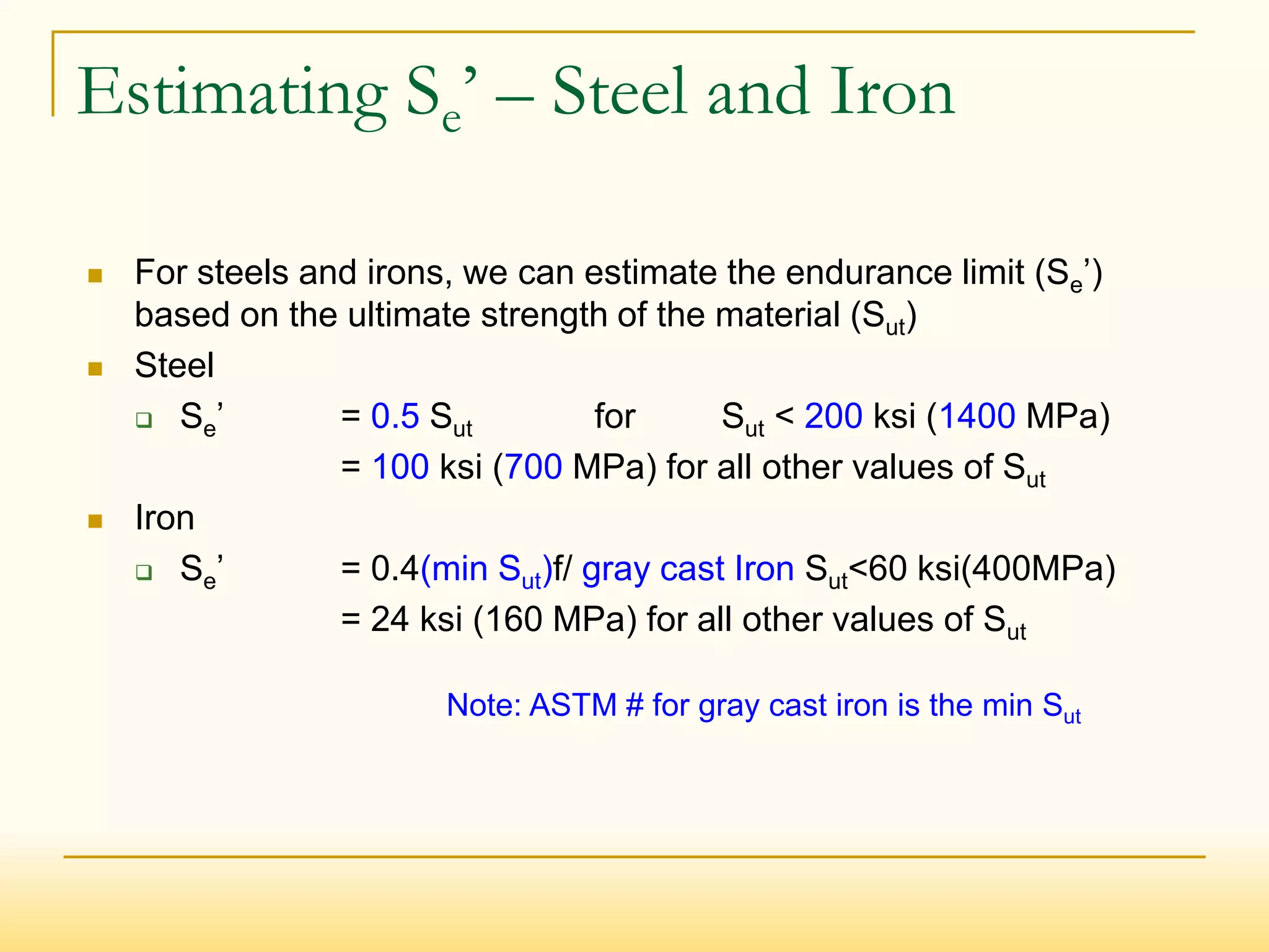 7 Machine design fatigue load | PPT