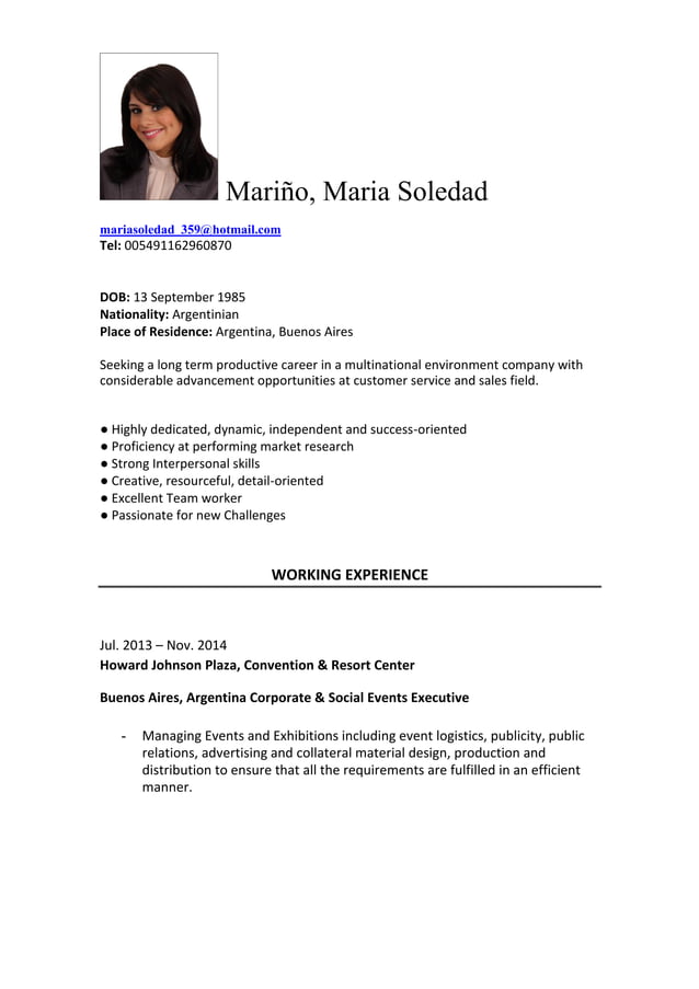 Maria Soledad Mariño - CV | PDF