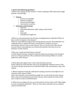 Celiac Case Study | PDF