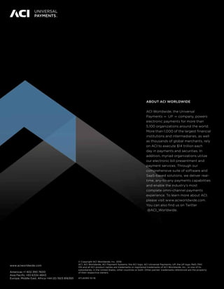 ACI Universal Payments for a Real-Time Payments Hub - product flyer ...