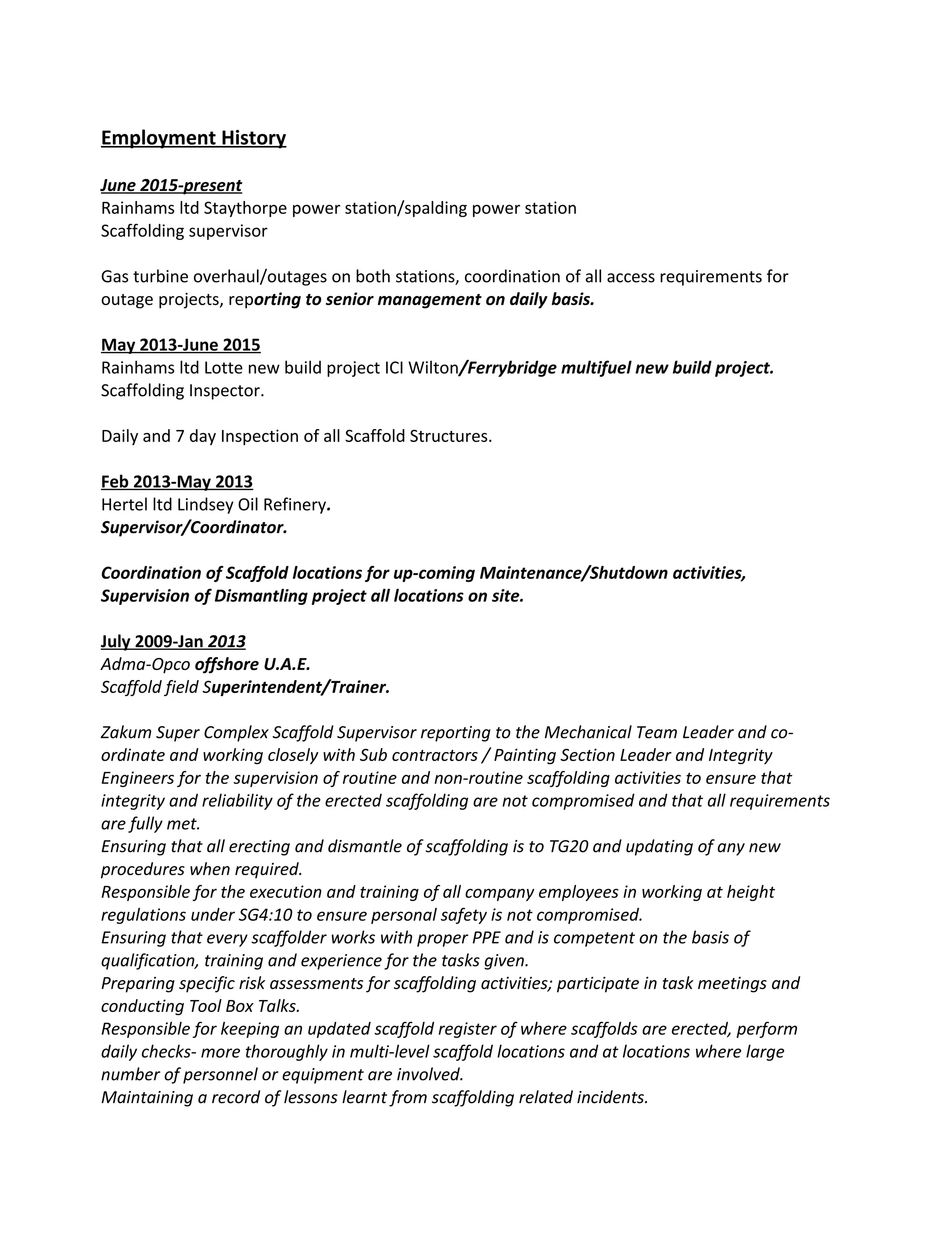 PAUL CLARKE-CV-01-SCAFFOLD SUPERINTENDENT | DOC