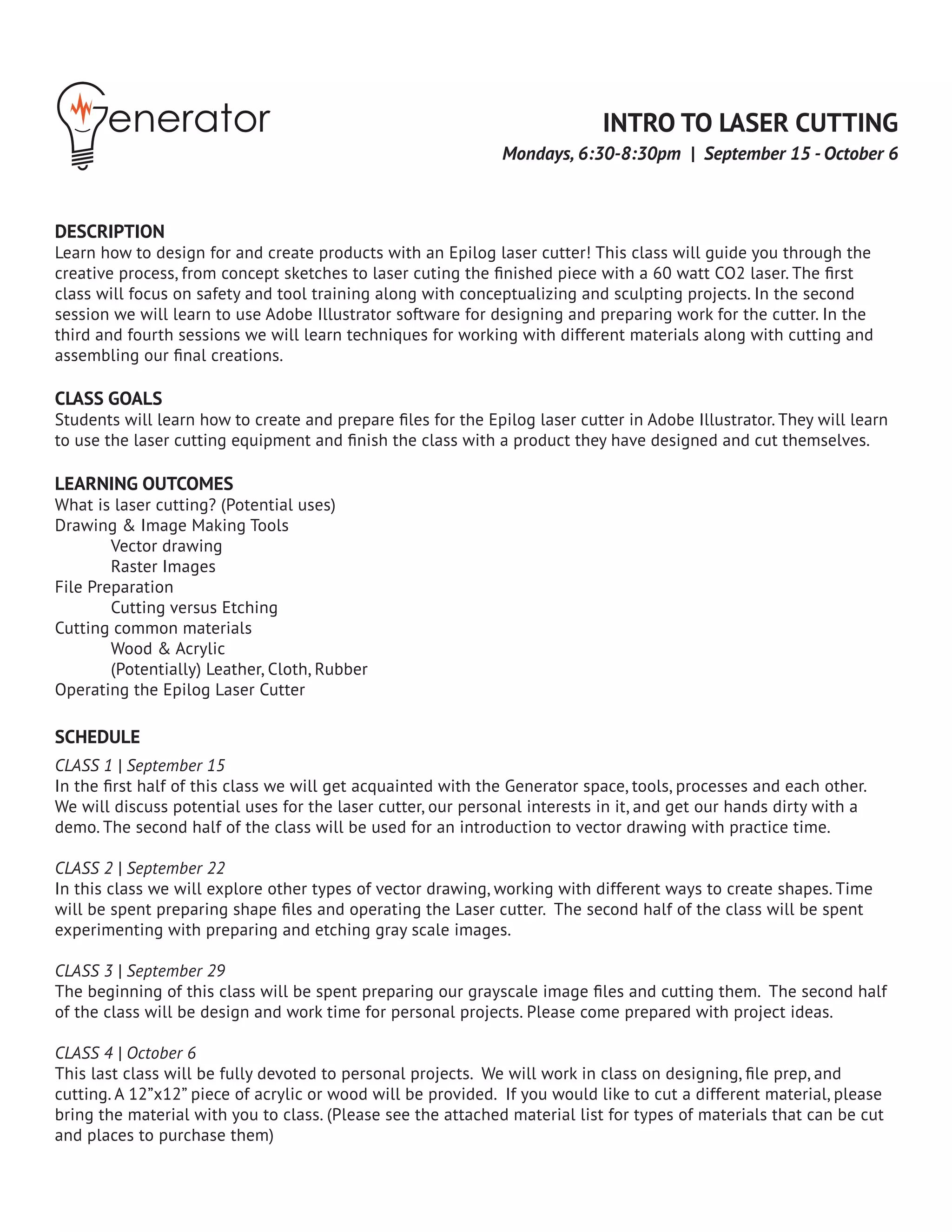 Class Overview | PDF