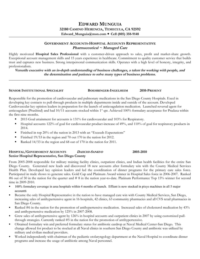 resume pharm 2016 | DOC