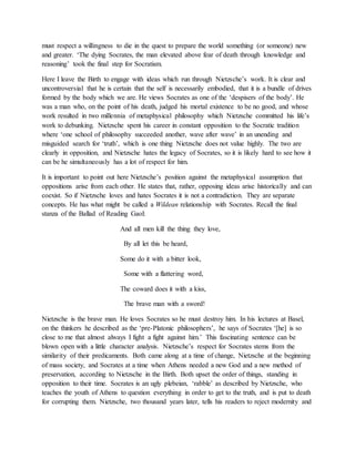 Writing Sample Nietzsche | DOCX