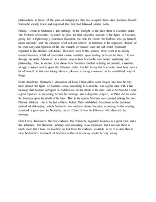 Writing Sample Nietzsche | DOCX
